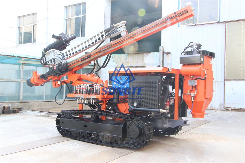 SD-115Y Crawler Type Borehole Blasting Drilling Rig 40m Hammer Drilling ...