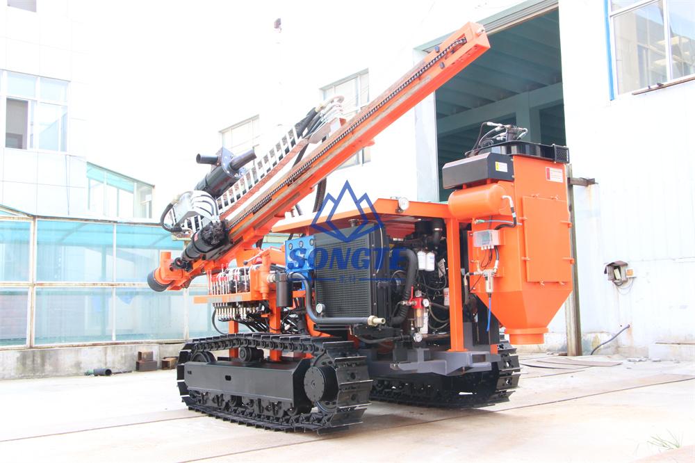 SD-115Y Crawler Type Borehole Blasting Drilling Rig 40m Hammer Drilling ...