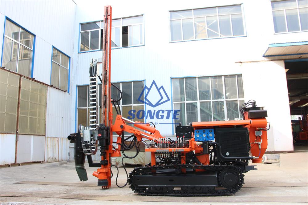SD-115Y Crawler Type Borehole Blasting Drilling Rig 40m Hammer Drilling ...