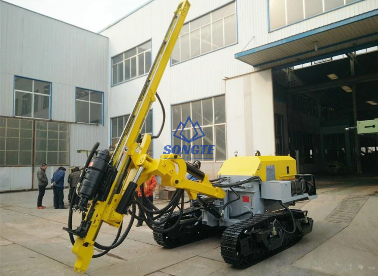 SD-140YA Crawler Type Multifunctional DTH Drilling Rig 60m Borehole ...