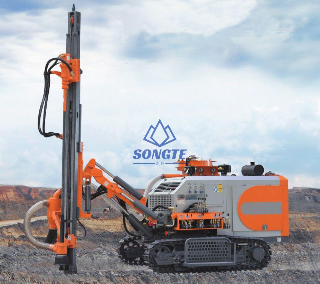 SD-535 With Built-in Air Compressor Crawler Air DTH Hammer Rig For ...