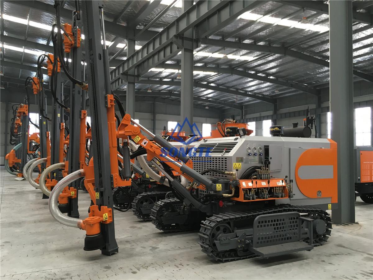 SD-535 With Built-in Air Compressor Crawler Air DTH Hammer Rig For ...