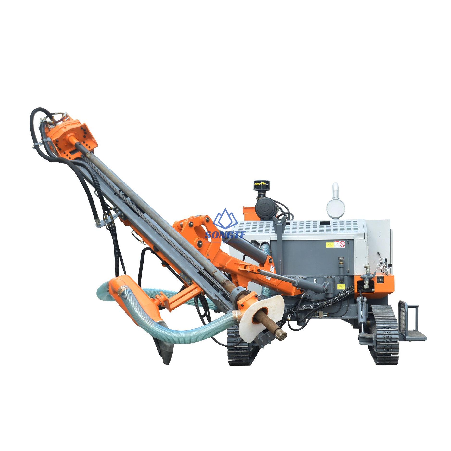 SD-545 Crawler Blasting Hole Drilling Rig Built-in Air Compressor ...
