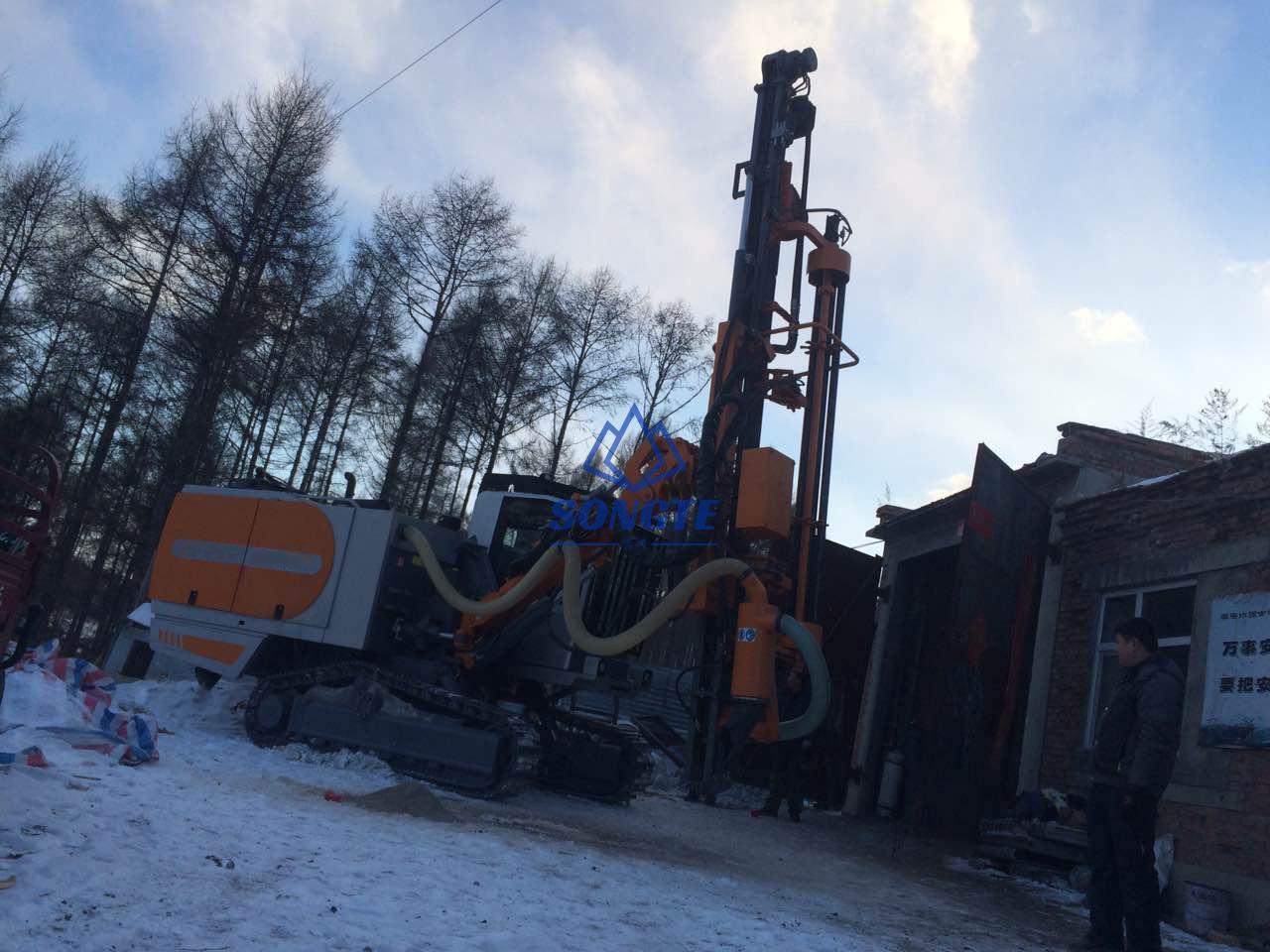 SDA-44 Automatic Integrated Air DTH Hammer Rig Built-in Air Compressor ...