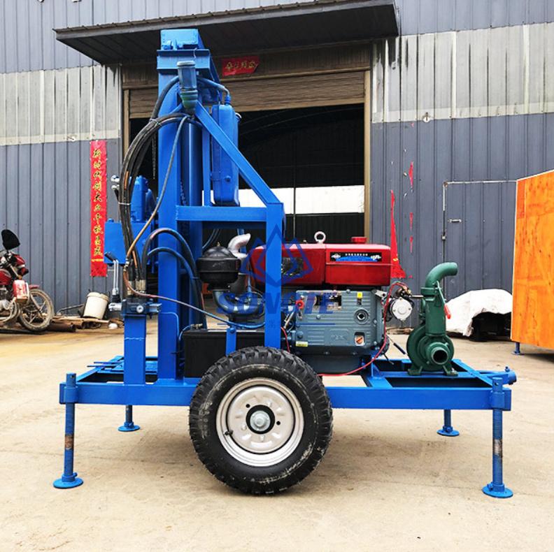 150m Trailer Type Small Water Well Drilling Rig (SW-150W) - Songte The ...