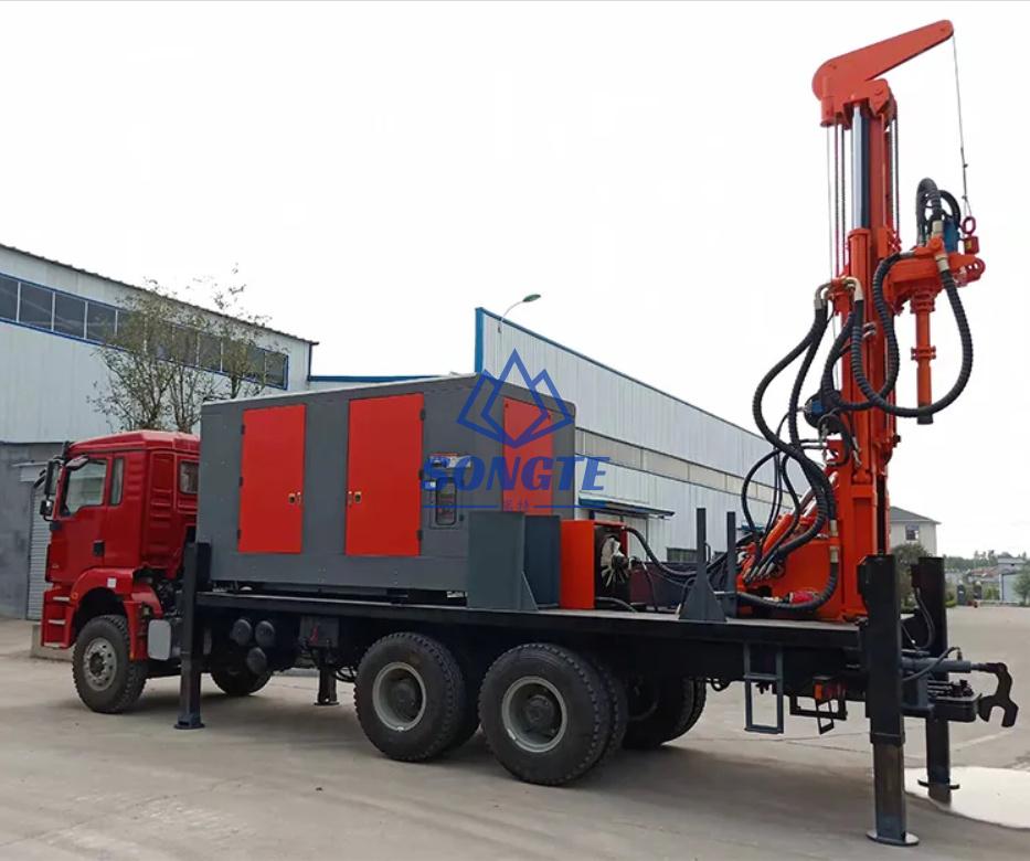 200m Truck Mounted Deep Well Drilling Rig With Air Compressor (SW-200T ...