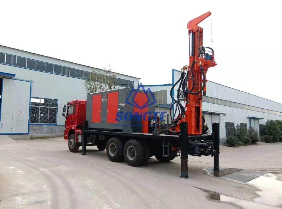 200m Truck Mounted Deep Well Drilling Rig With Air Compressor (SW-200T ...