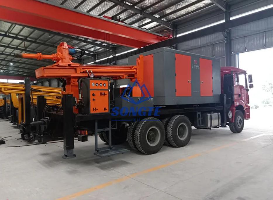 200m Truck Mounted Deep Well Drilling Rig With Air Compressor (SW-200T ...