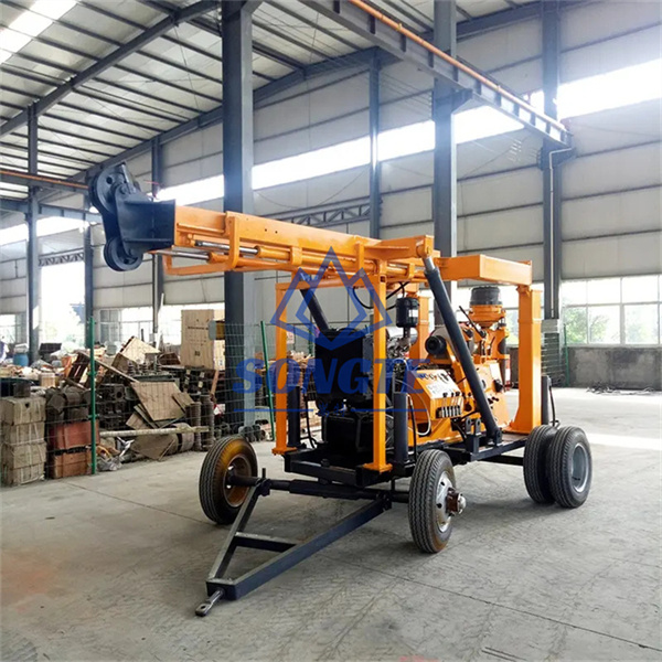300m Trailer Mounted Hydraulic Well Drilling Machine (SW-3) - Songte ...