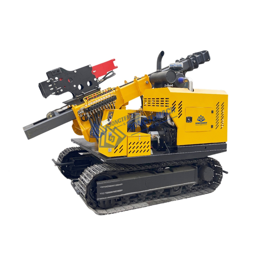 Solar Pile Ramming Machine SPV-55Y Crawler Pile Driver - Songte The leader of one-stop drilling ...