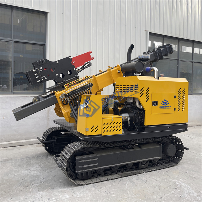 Solar Pile Ramming Machine SPV-55Y Crawler Pile Driver - Songte The ...
