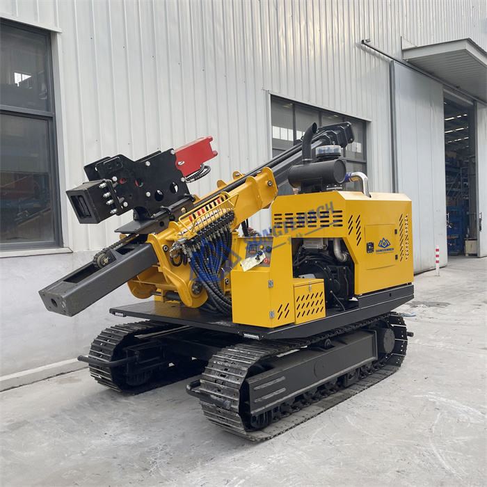 Solar Pile Ramming Machine SPV-55Y Crawler Pile Driver - Songte The ...